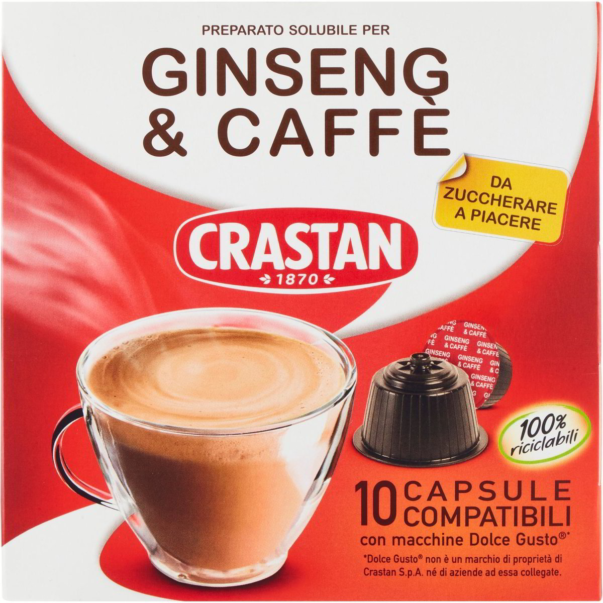 Capsule caffè al ginseng dolce gusto x10 CRASTAN - NESCAFÉ DOLCE GUSTO ...