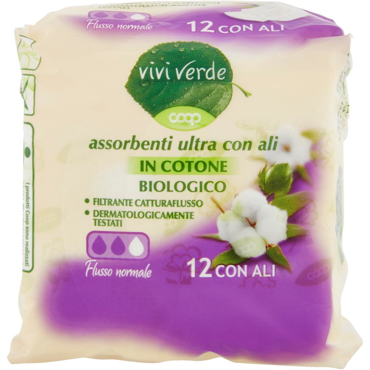 Assorbenti ultra ali in cotone flusso normale x12 COOP - VIVI VERDE 1 PZ - Coop Shop