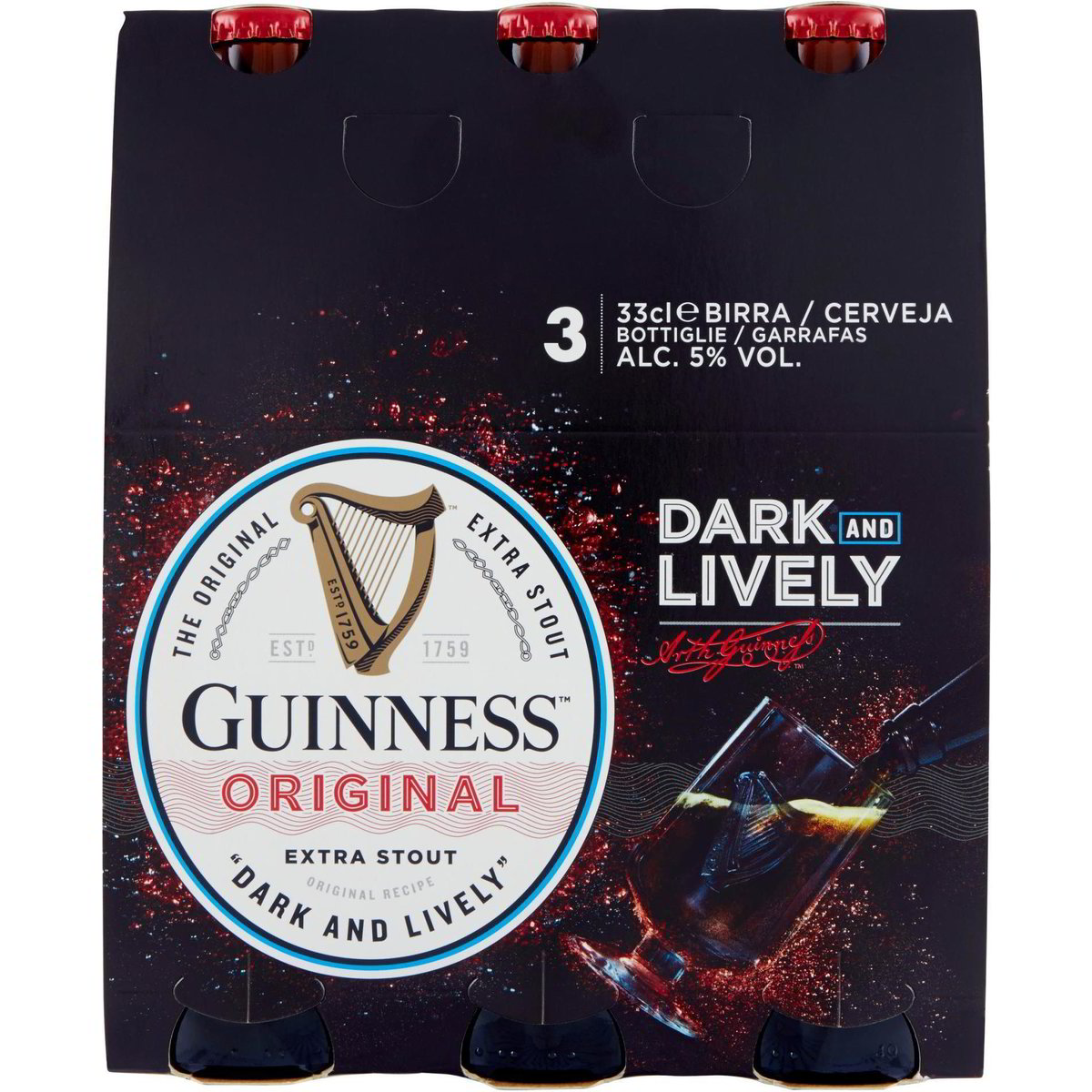 Birra original GUINNESS 3 X 330 ML - Coop Shop