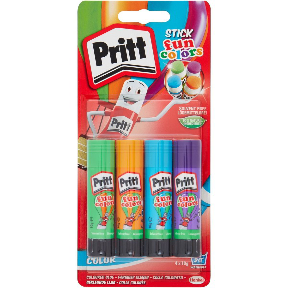 Colle Stick colorate fun colors PRITT 4 x 10 G - Coop Shop