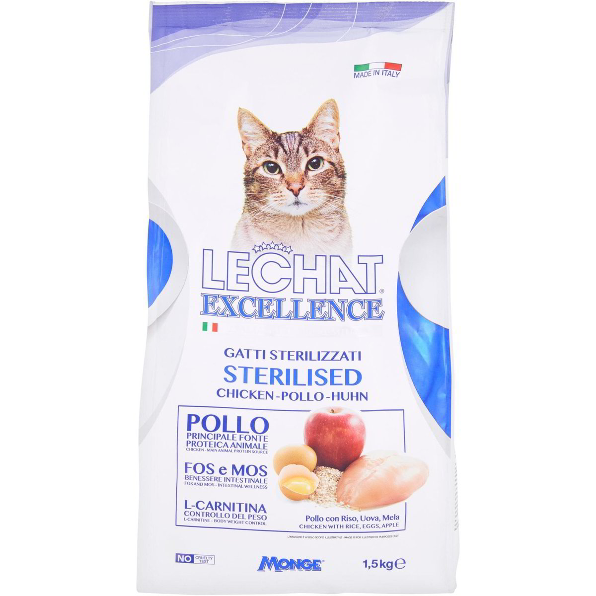 Crocchette per gatti sterilizzati excellence pollo LE CHAT 1500 G - Coop Shop