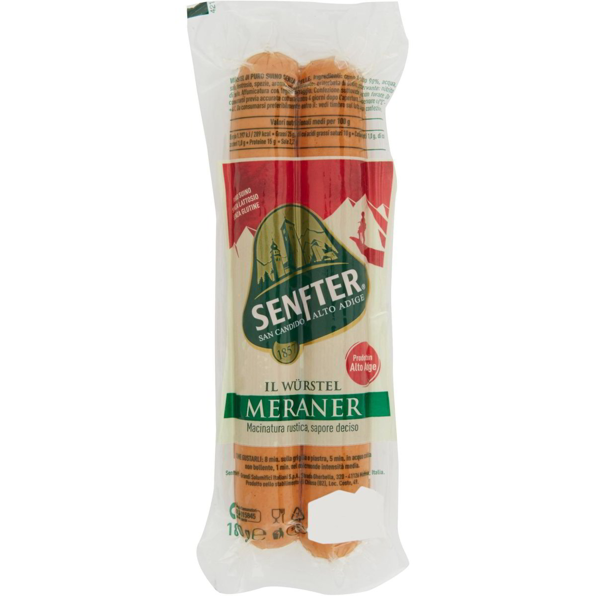 Wurstel con pelle meraner SENFTER 180 G - Coop Shop
