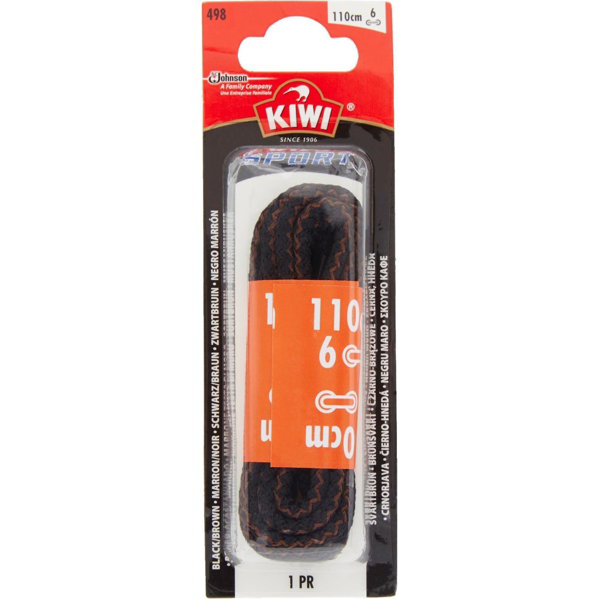 Stringhe sport corda 110 cm marrone testa di moro KIWI 1 PZ - Coop Shop