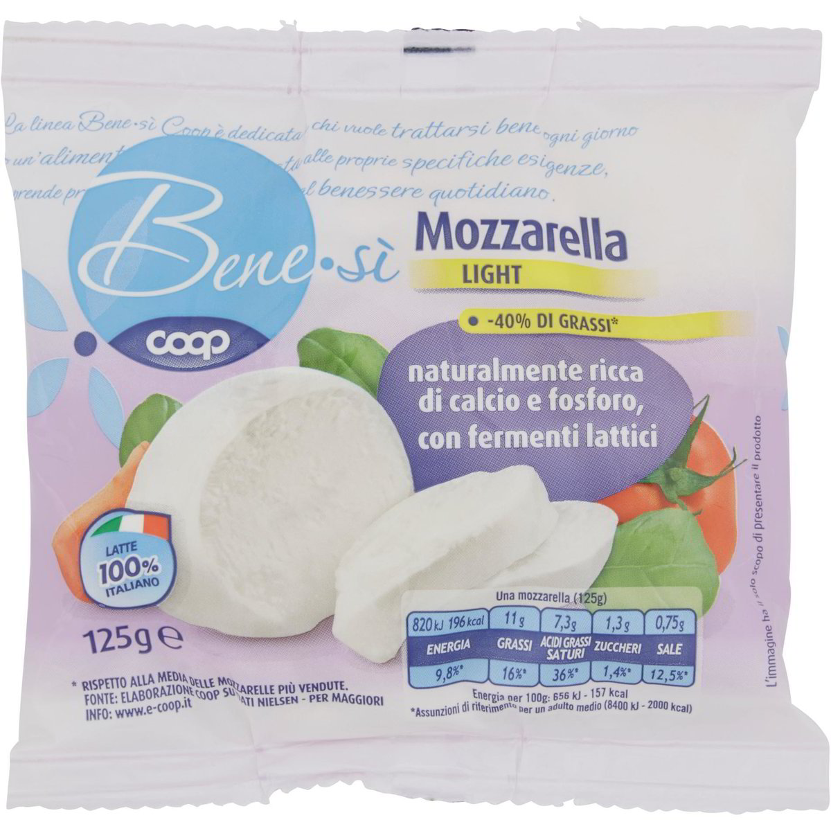 Mozzarella light COOP - BENE SI' 125 G - Coop Shop
