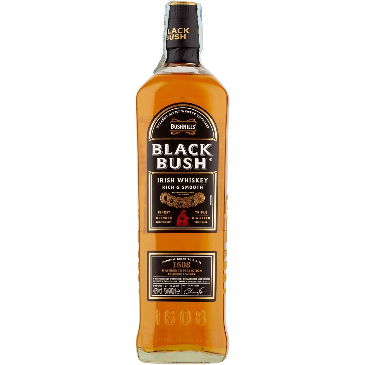Whisky black bush irish whiskey BUSHMILLS 700 ML - Coop Shop