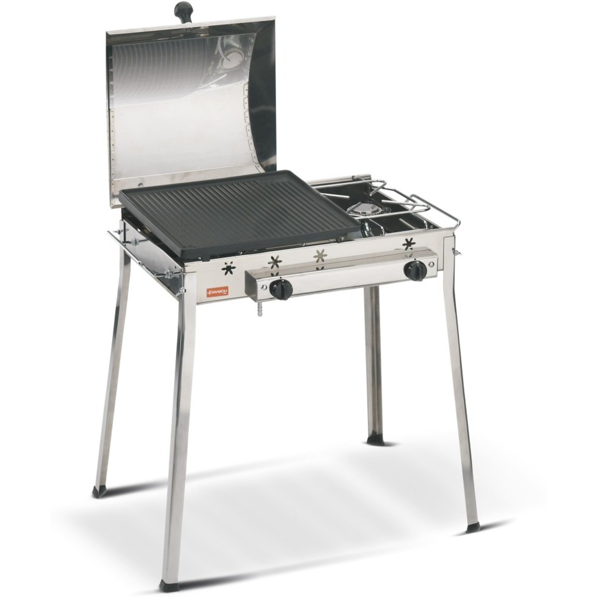 BBQ GHISA/GAS COMB.INOX C/COPE - Coop Shop