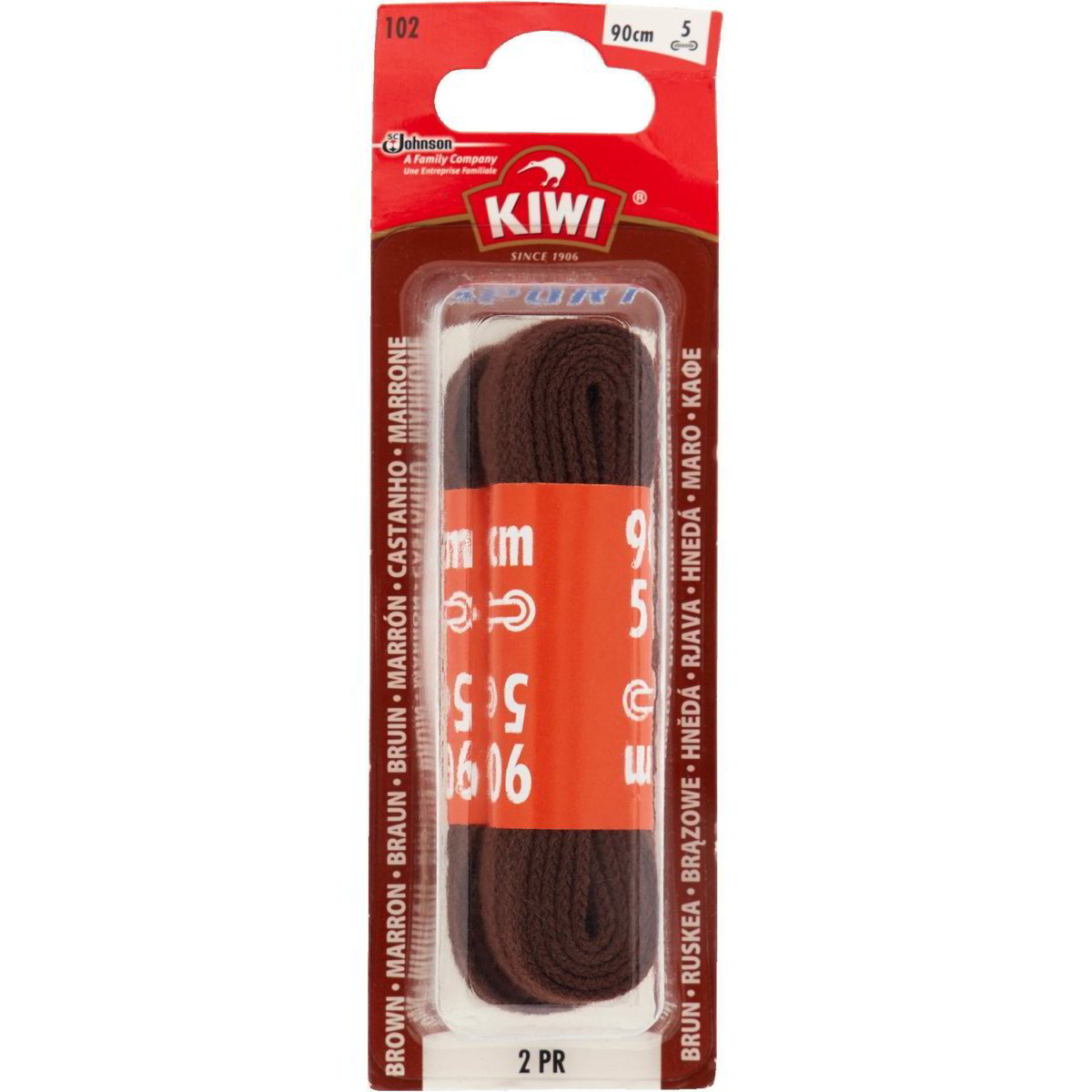 Stringhe sport piatte 90 cm marrone x2 KIWI 1 PZ - Coop Shop