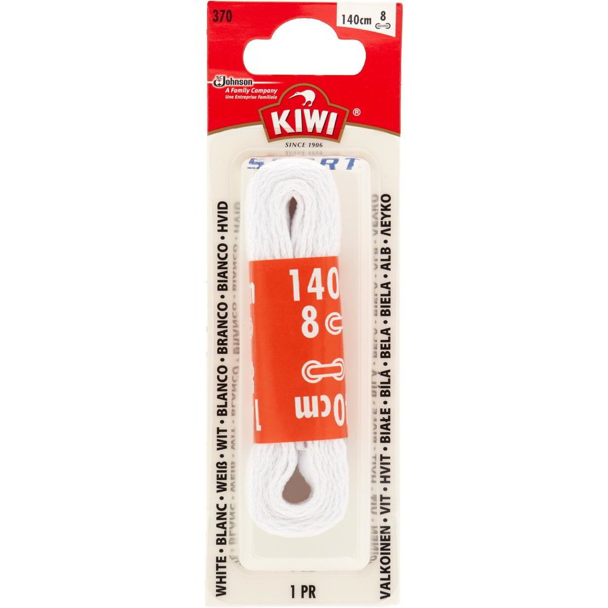 Stringhe sport piatte 140 cm bianco KIWI 1 PZ - Coop Shop