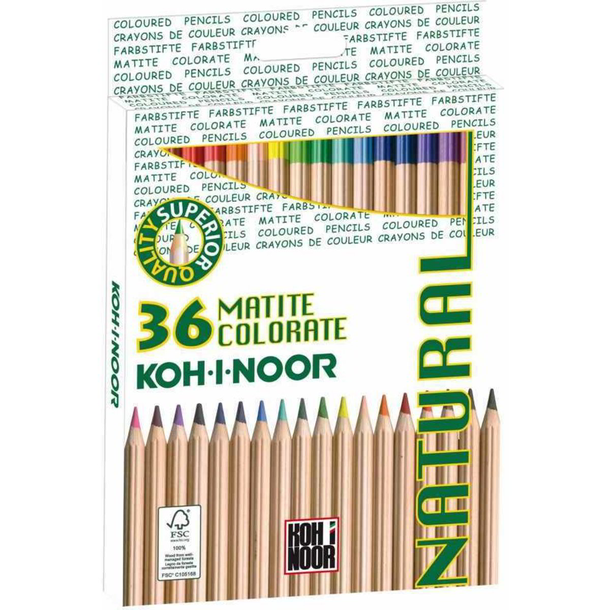Matite colorate naturali x36 KOH-I-NOOR 1 PZ - Coop Shop