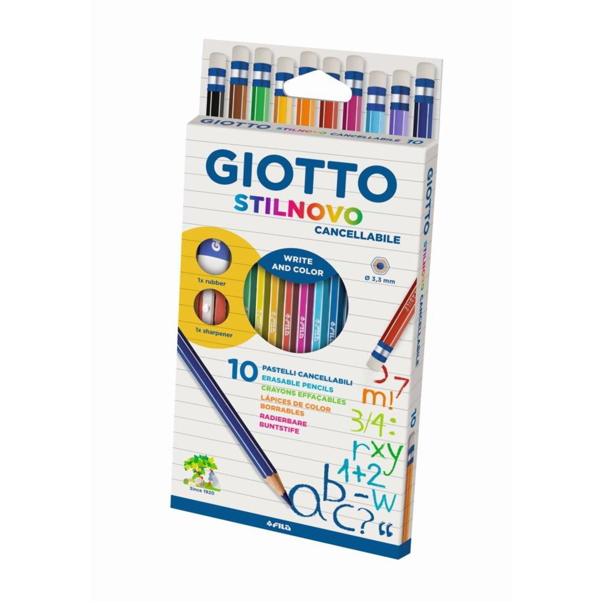 Pastelli colorati cancellabili stilnovo x10 GIOTTO 1 PZ - Coop Shop