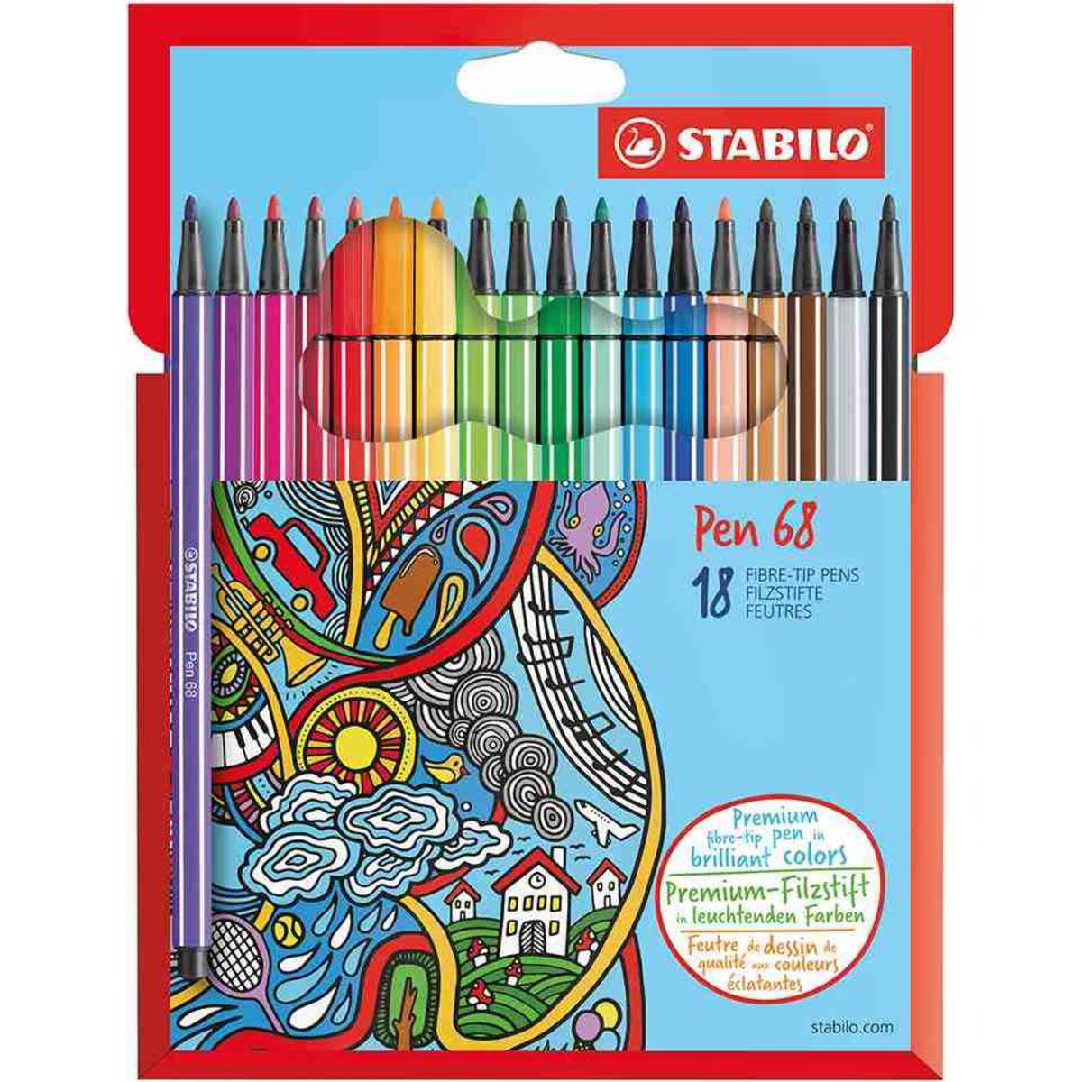 Pennarelli colorati pen68 x18 STABILO 1 PZ - Coop Shop