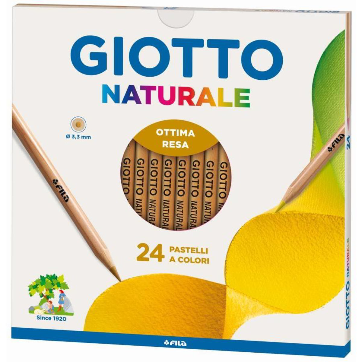 Pastelli colorati naturale x24 GIOTTO 1 PZ - Coop Shop