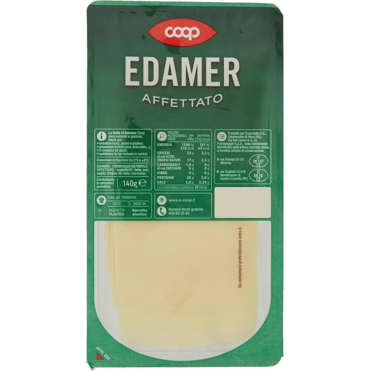 Edamer a fette COOP 140 G - Coop Shop