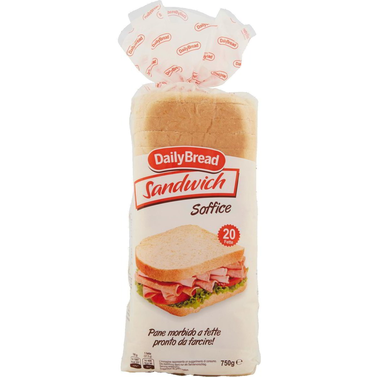 Pane per sandwich soffice DAILY BREAD 750 G - Coop Shop