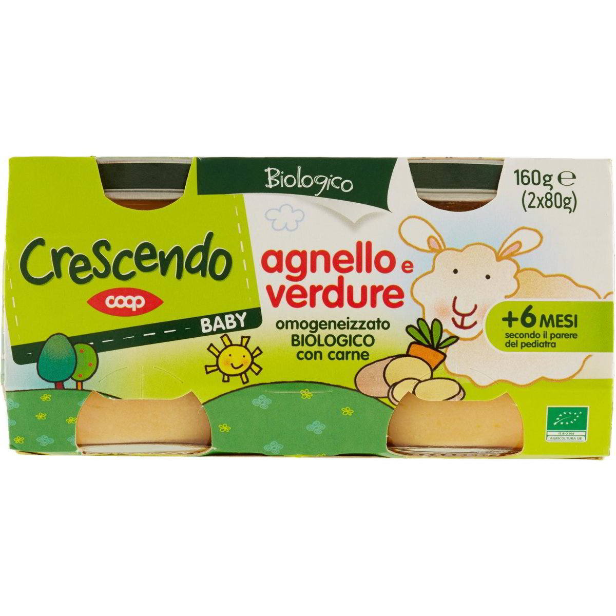 Omogeneizzato agnello e verdure COOP - CRESCENDO 2 X 80 G - Coop Shop