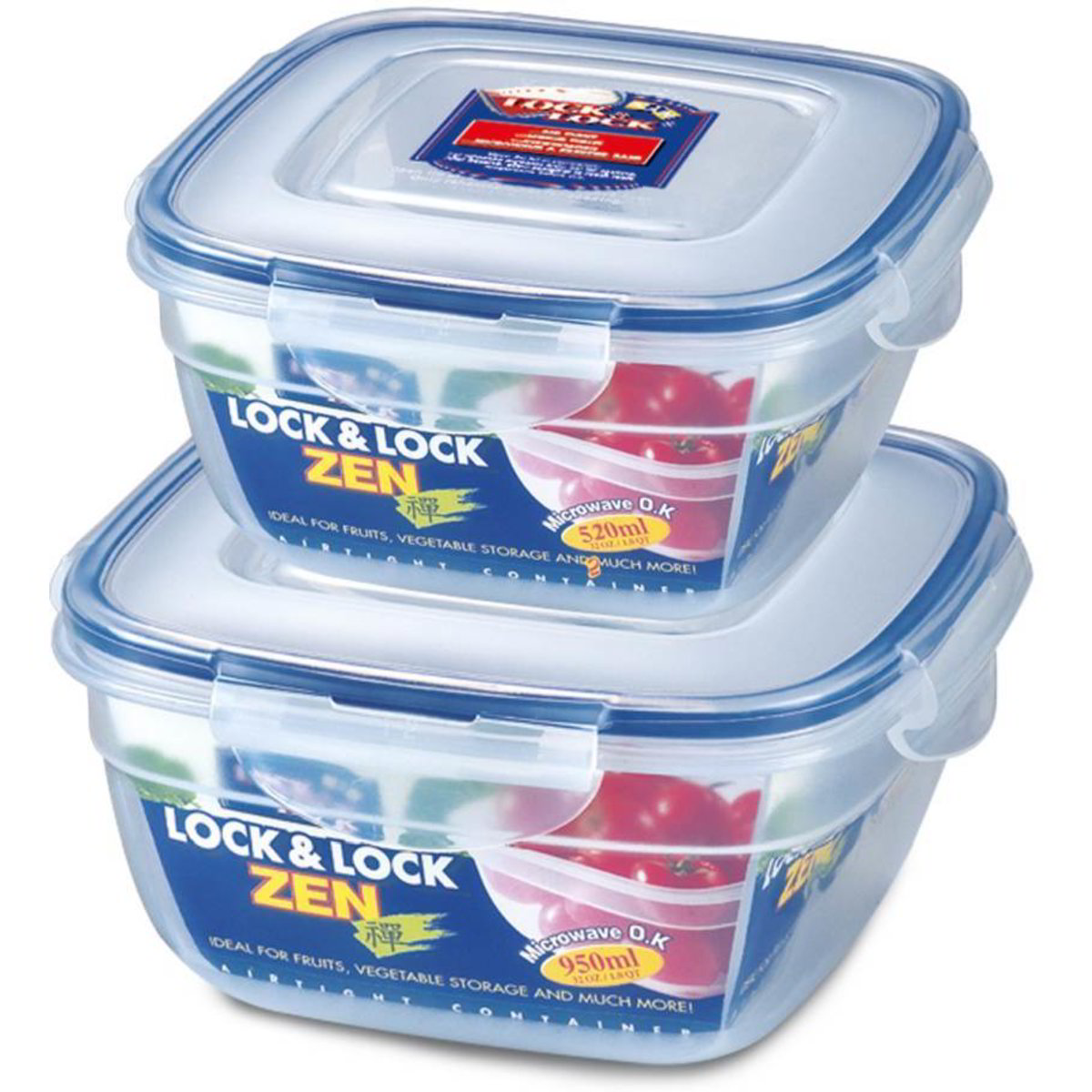 Contenitori 520ml + 950ml linea "lock & lock" x2 1 PZ - Coop Shop