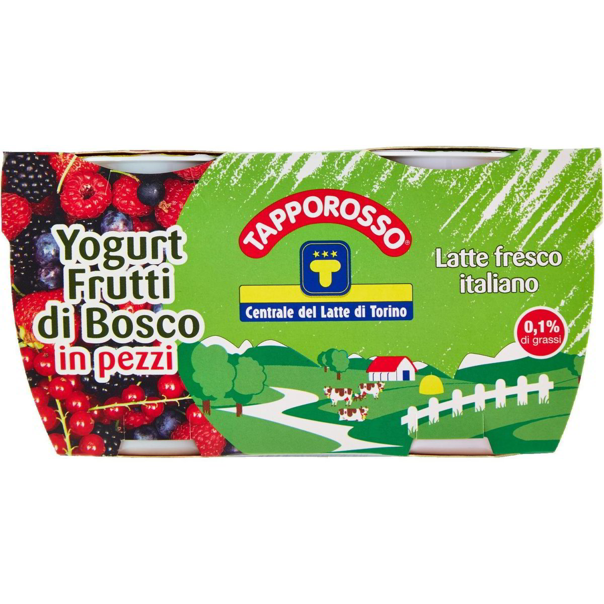 Yogurt magro con frutti di bosco in pezzi CENTRALE DEL LATTE DI TORINO ...