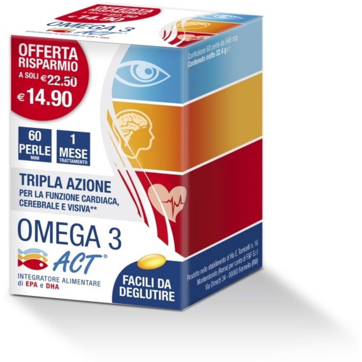 Integratore di omega 3 x60 perle ACT 32 G - Coop Shop