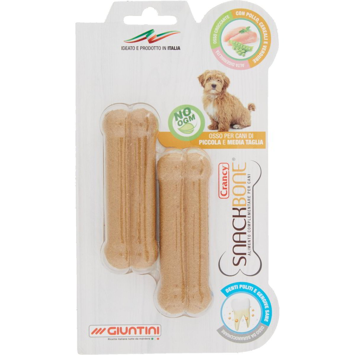 Snack per cani osso al pollo e cereali crancy GIUNTINI 100 G - Coop Shop
