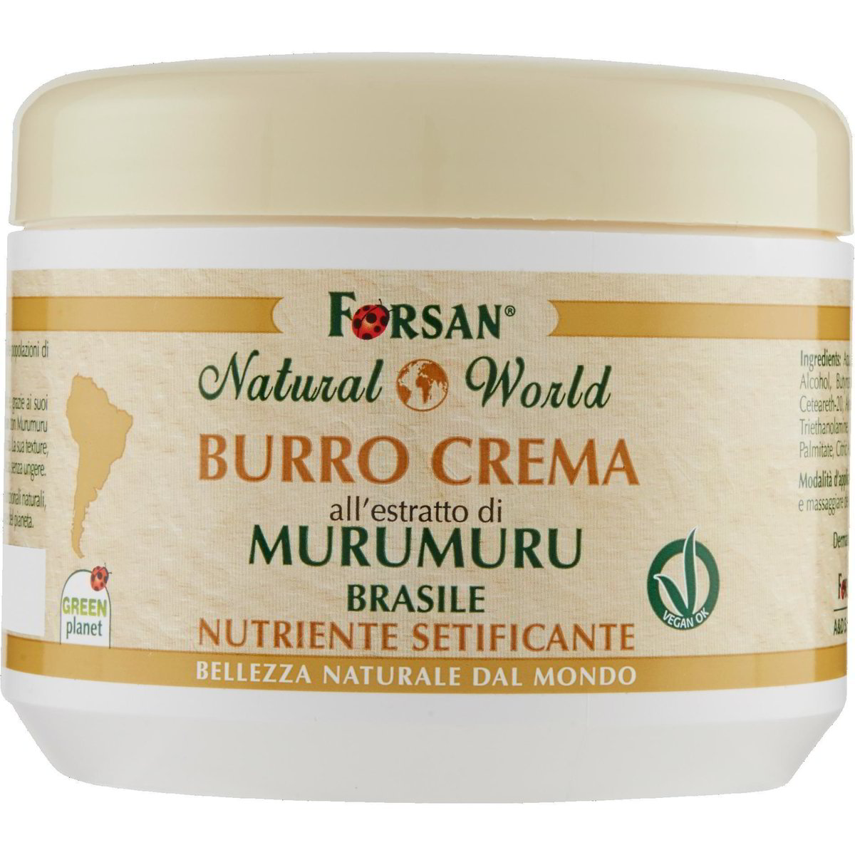 Crema corpo burro all'estratto di murumuru brasile FORSAN NATURAL WORLD ...