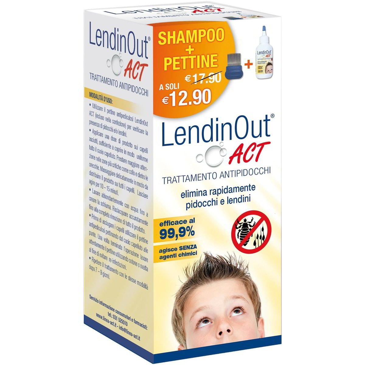 Trattamento anti-pidocchi Lendinout ACT 150 ML - Coop Shop