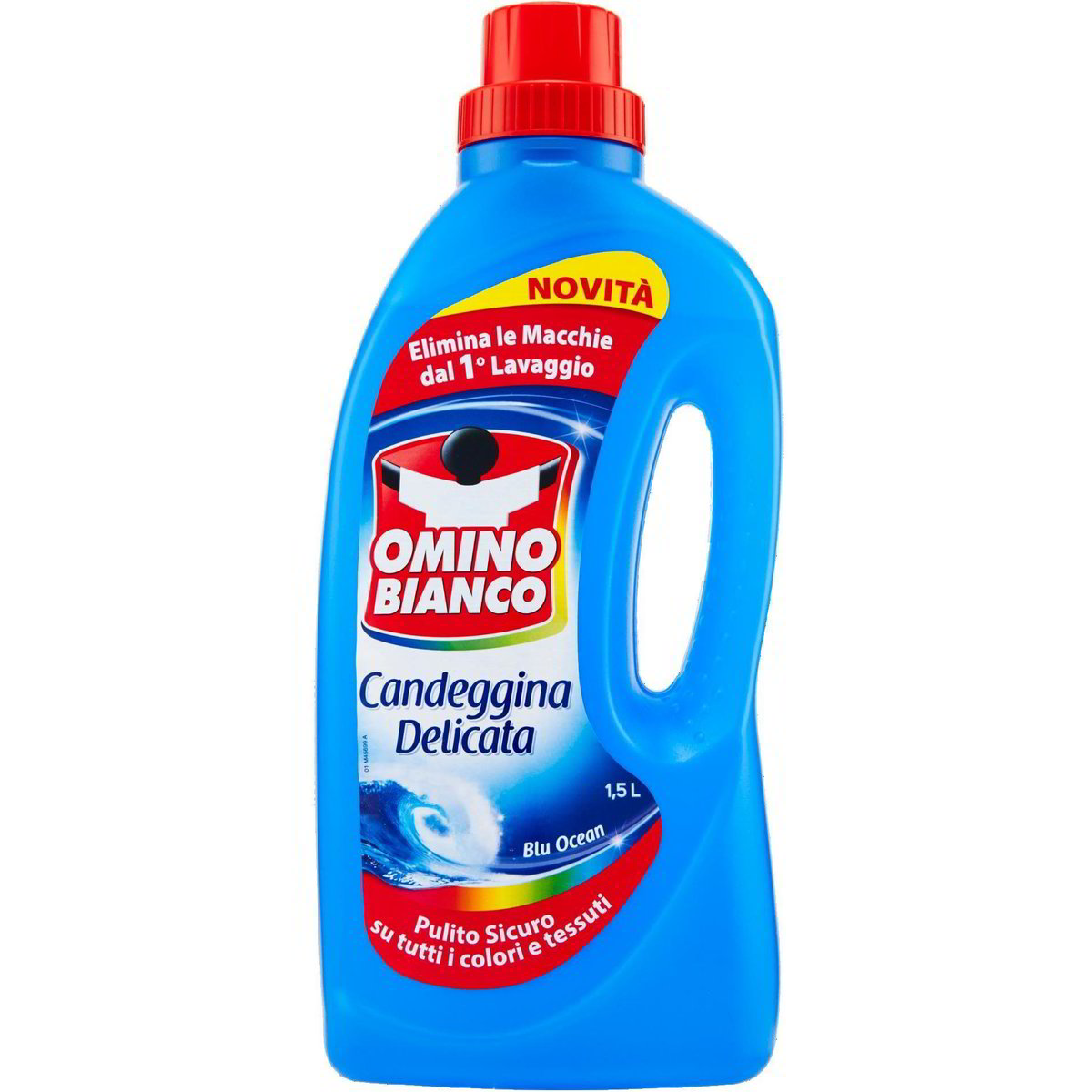 Candeggina delicata blu ocean OMINO BIANCO 1500 ML - Coop Shop