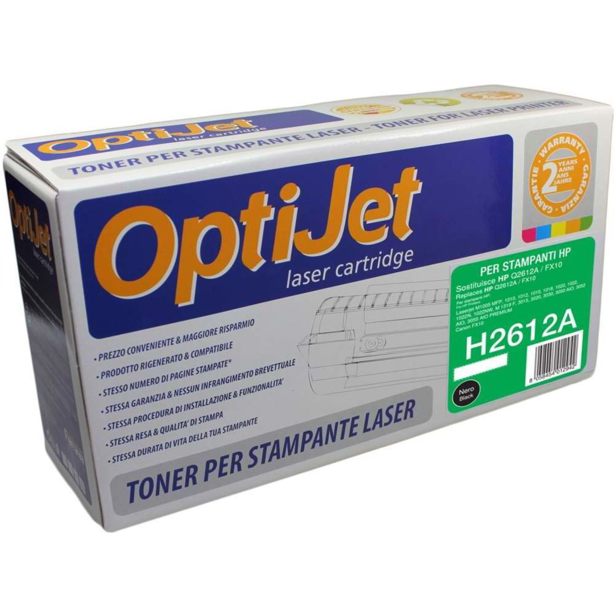 Toner per hp q2612a/fx10 OPTIJET 1 PZ - Coop Shop