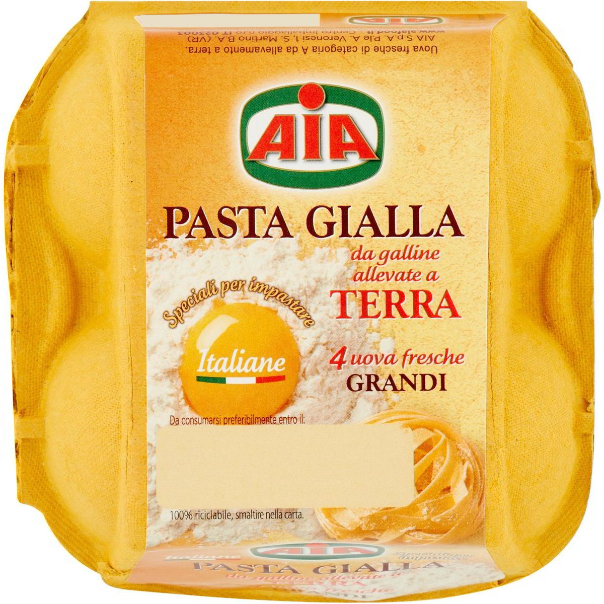 Uova pasta gialla grandi x4 AIA 1 PZ - Coop Shop