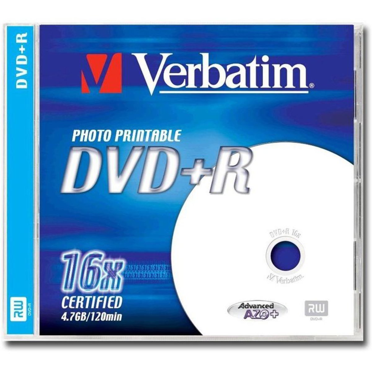 Dvd+r azo 4,7gb 120min 16Xspeed VERBATIM 1 PZ - Coop Shop