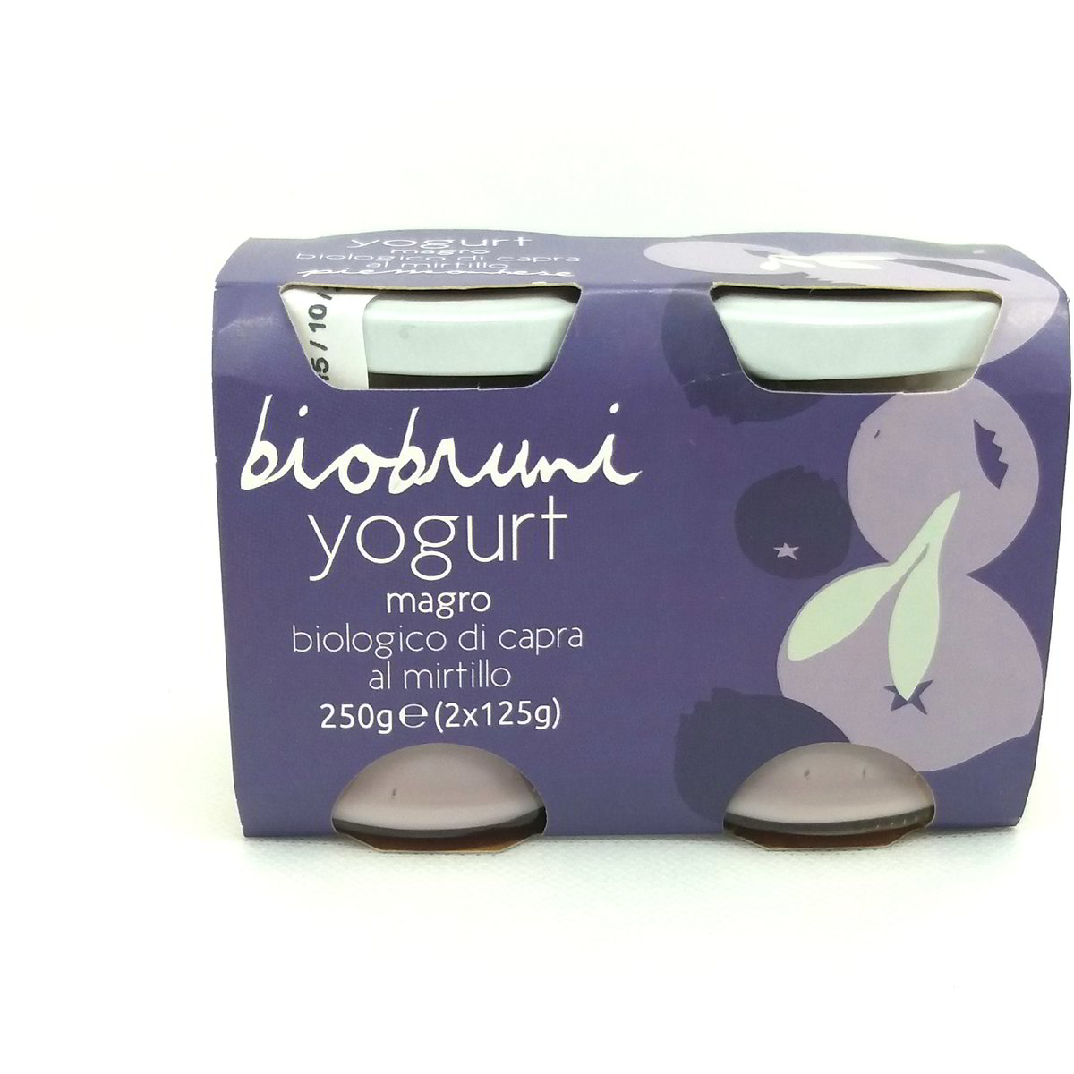 Yogurt magro di capra ai mirtilli BIOBRUNI 2 X 125 G - Coop Shop