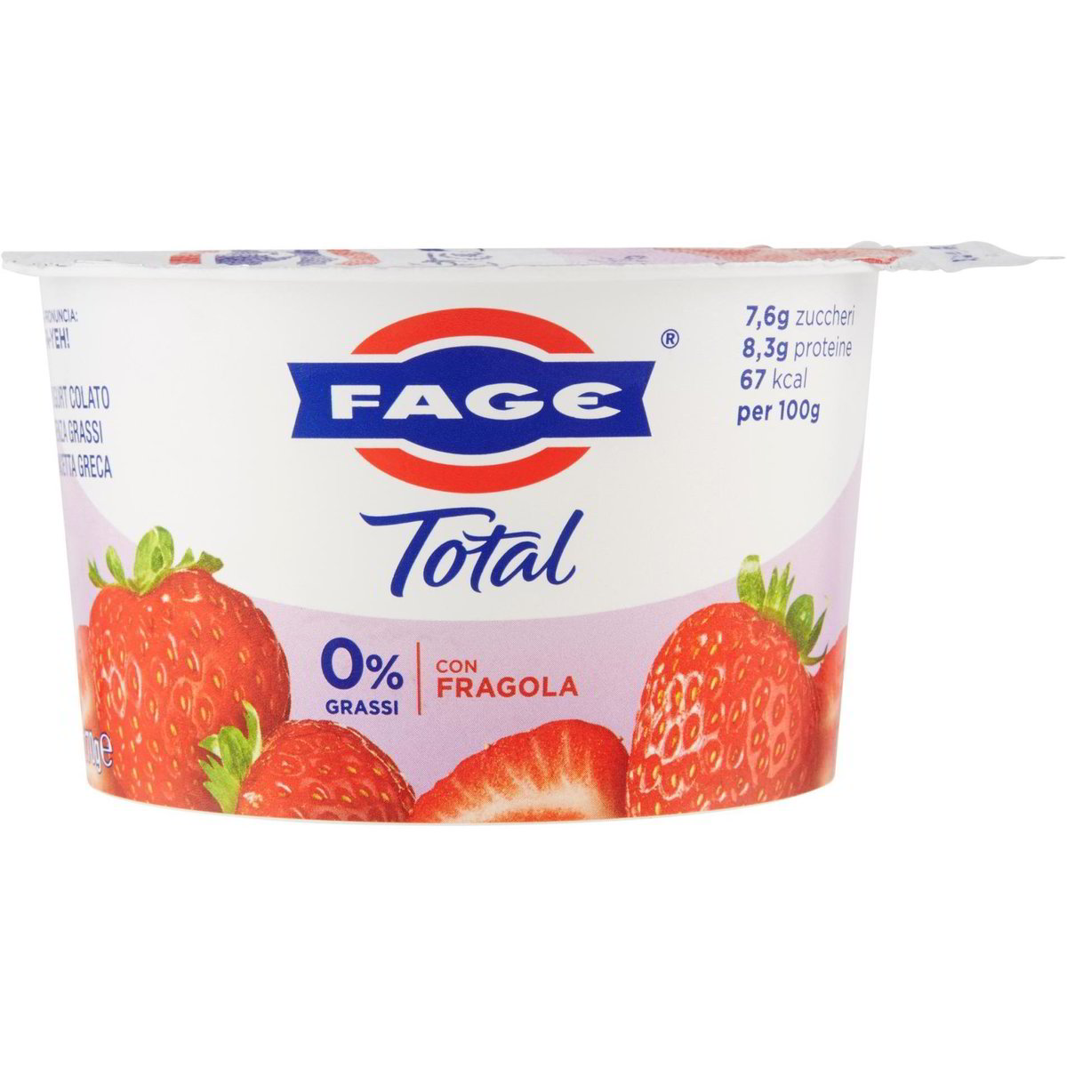 Yogurt greco total 0% grassi con fragola FAGE 170 G - Coop Shop