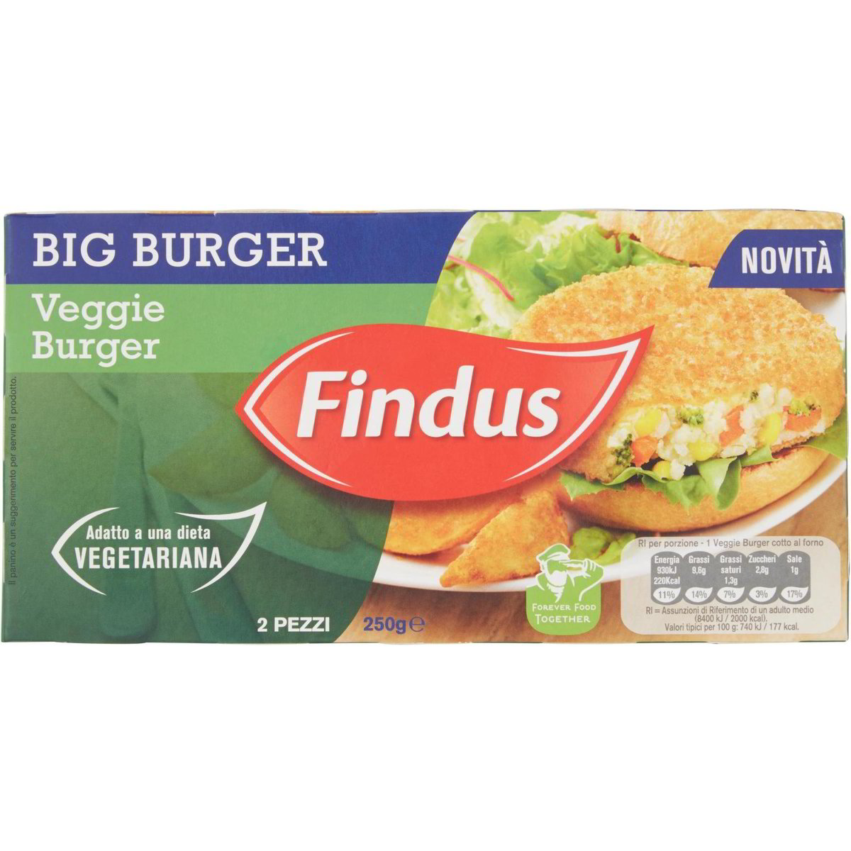 Burger veggie FINDUS 250 GR - Coop Shop
