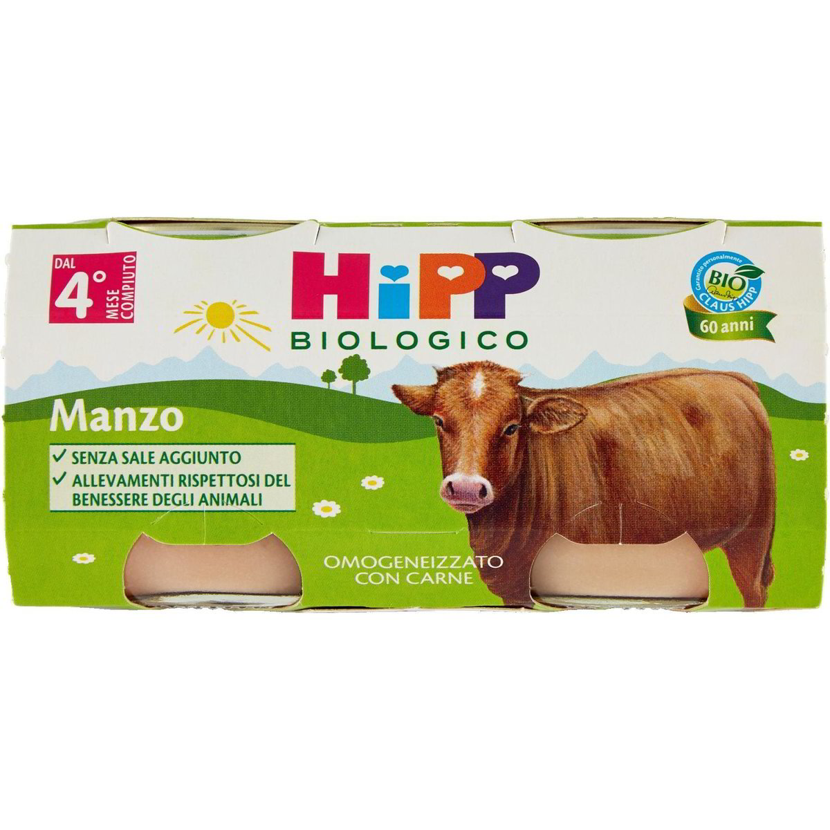 Omogeneizzato manzo HIPP 2 X 80 G - Coop Shop