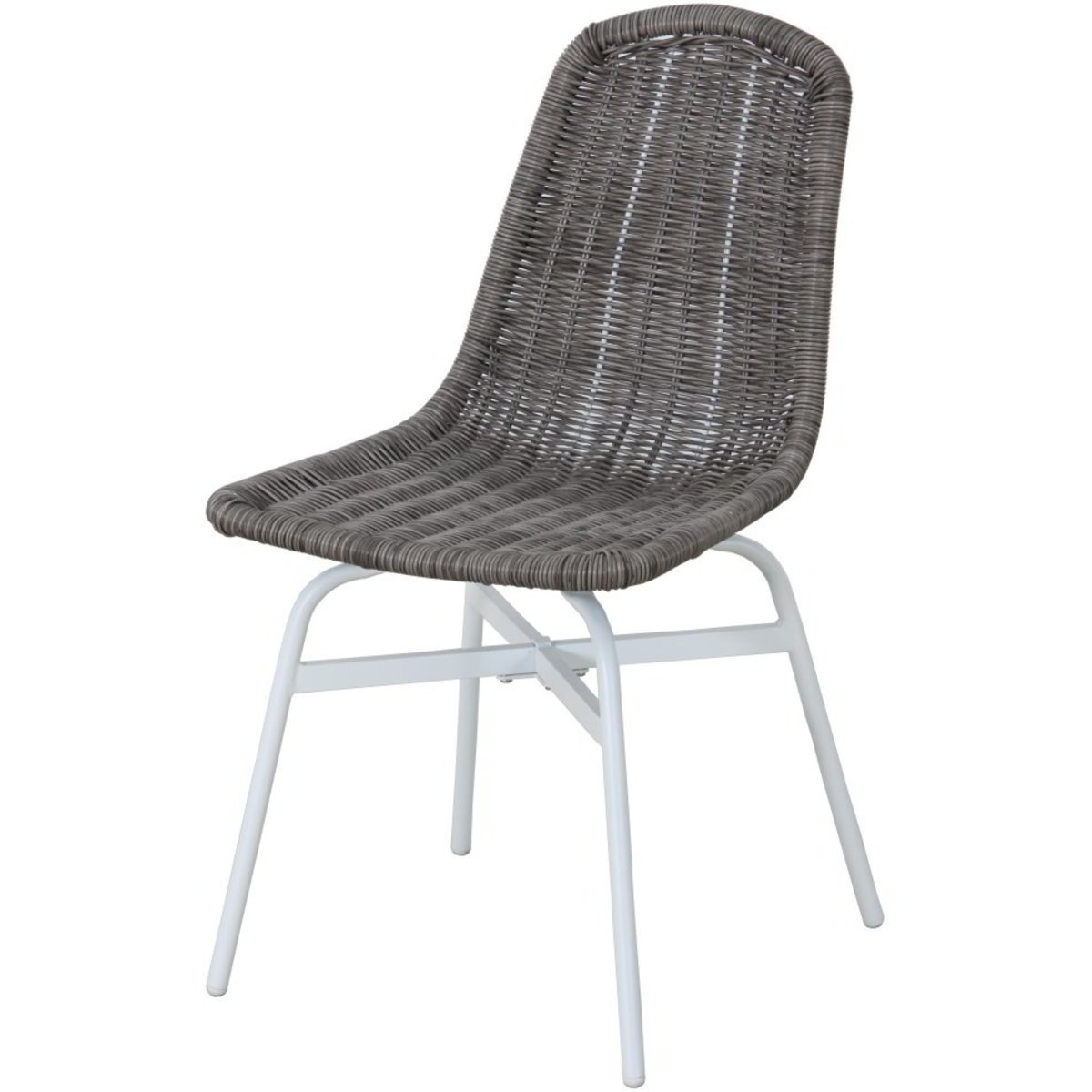 SEDIA DAMA WICKER ACCIAO - Coop Shop