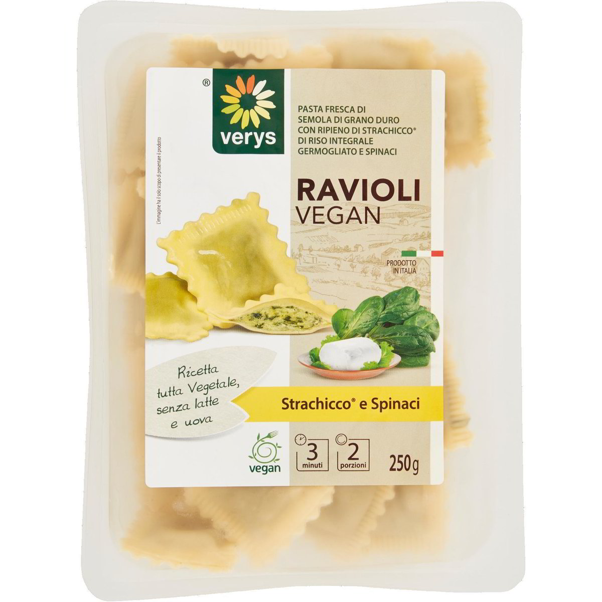 Ravioli con ripieno di strachicco e spinaci VERYS 250 G - Coop Shop
