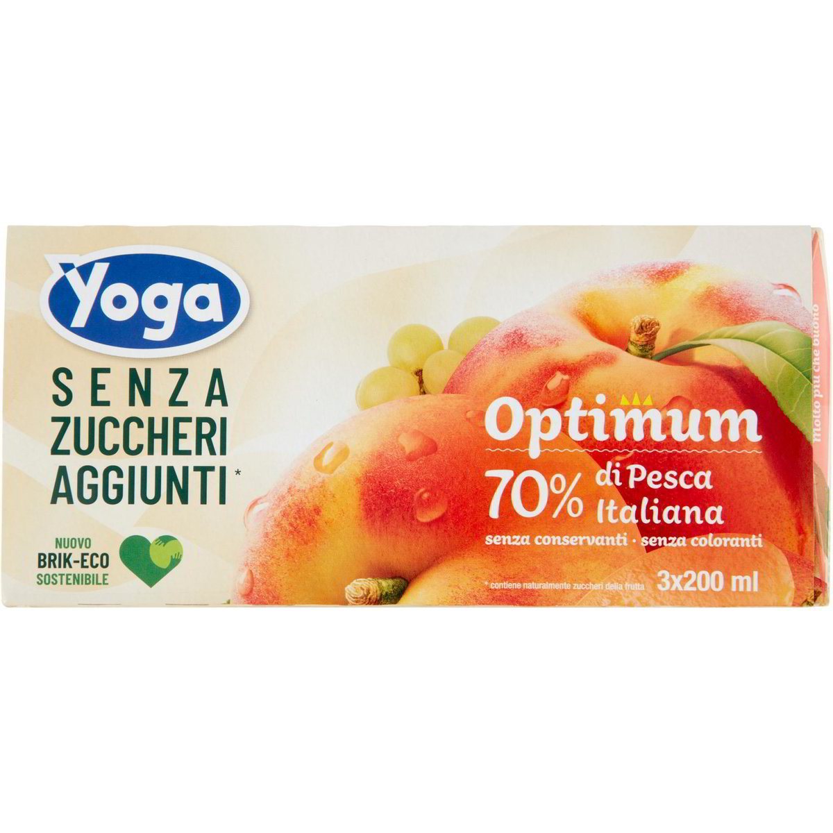 Bevanda optimum pesca senza zuccheri aggiunti YOGA 3 X 200 ML - Coop Shop
