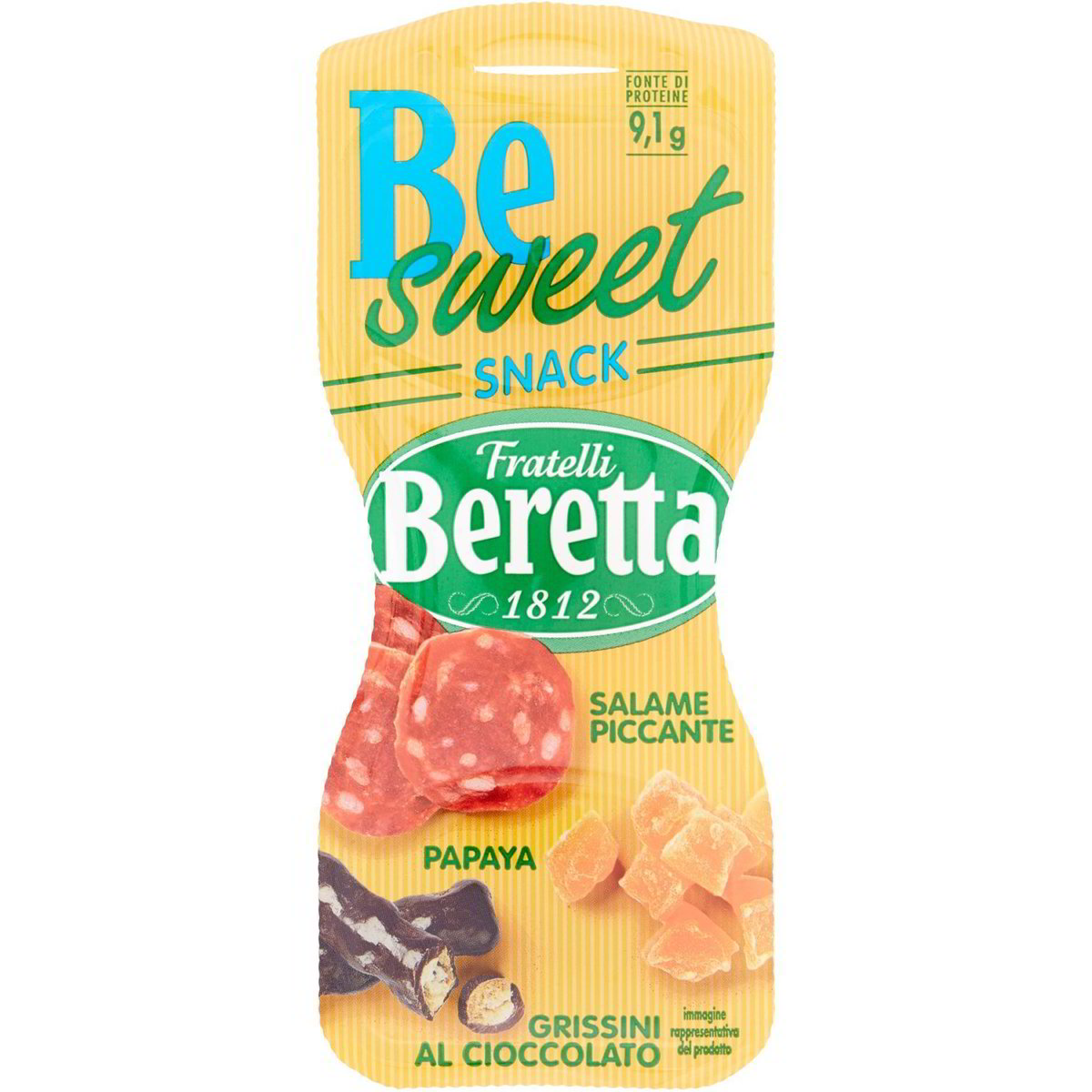 Snack salame piccante/papaya/grissini cioccolato BE SWEET 60 G - Coop Shop