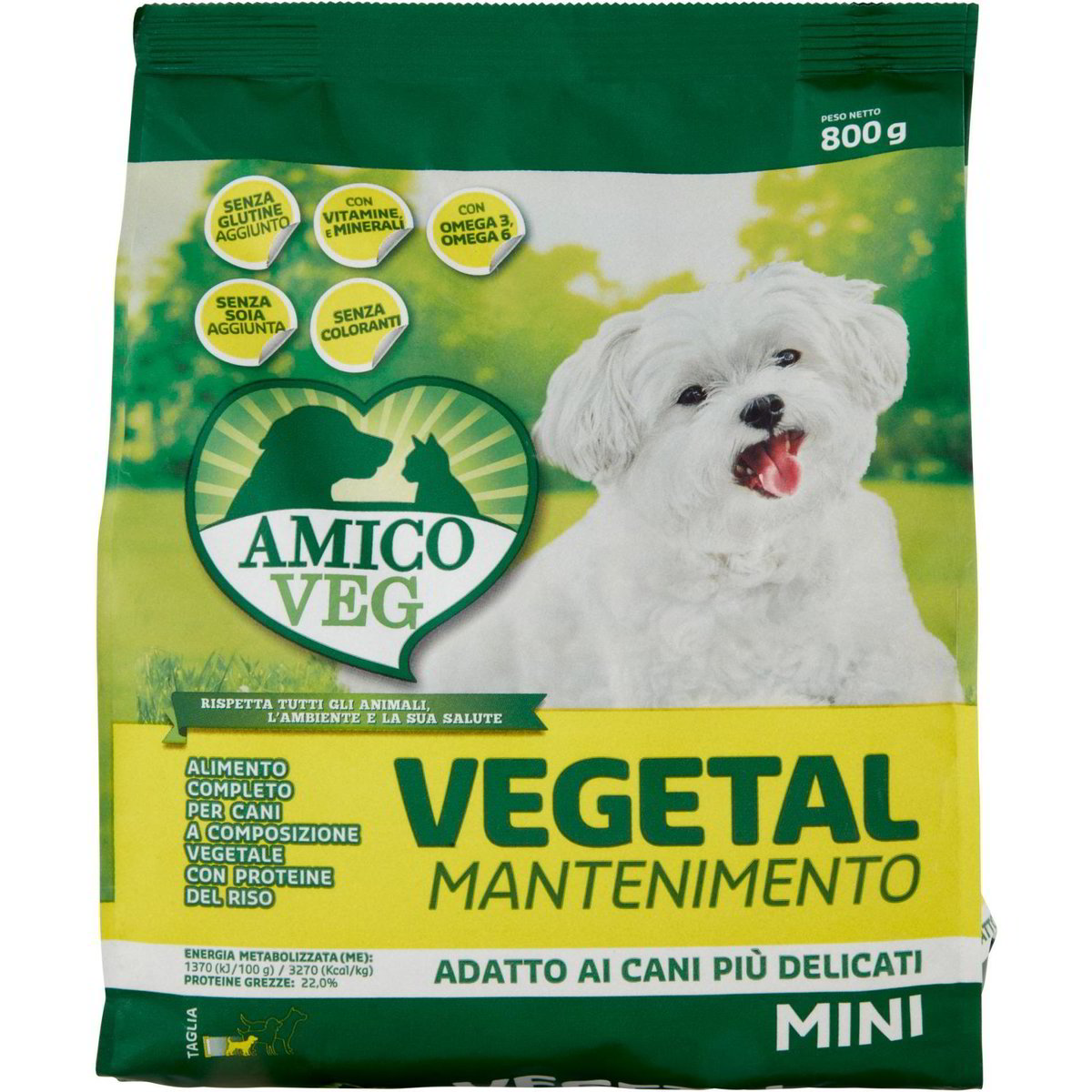 Crocchette per cani mantenimento vegetal amico AMICO VEG 800 G - Coop Shop