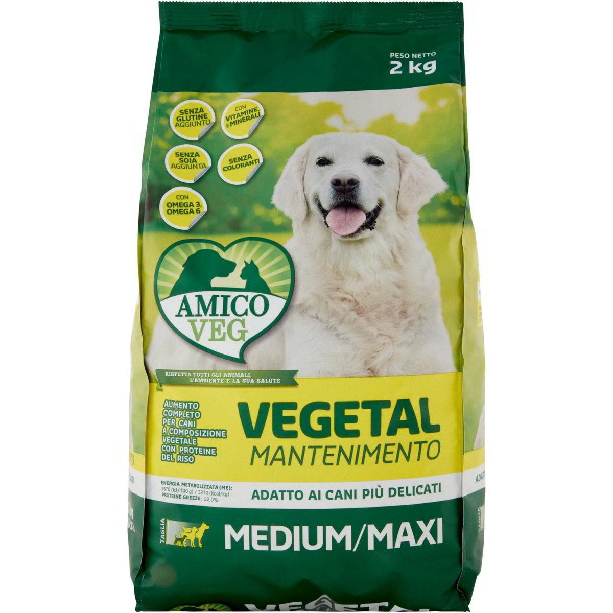 Crocchette per cani mantenimento vegetal amico AMICO VEG 2000 G - Coop Shop