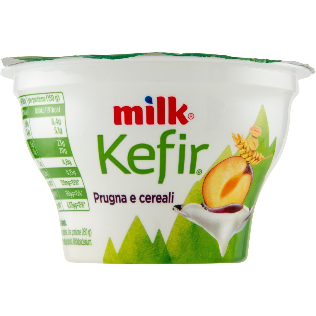 Milk kefir cremoso prugna e cereali g150 MILK 150 G - Coop Shop