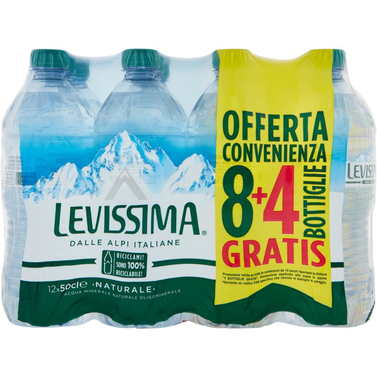 Acqua naturale LEVISSIMA 8 X 500 ML - Coop Shop
