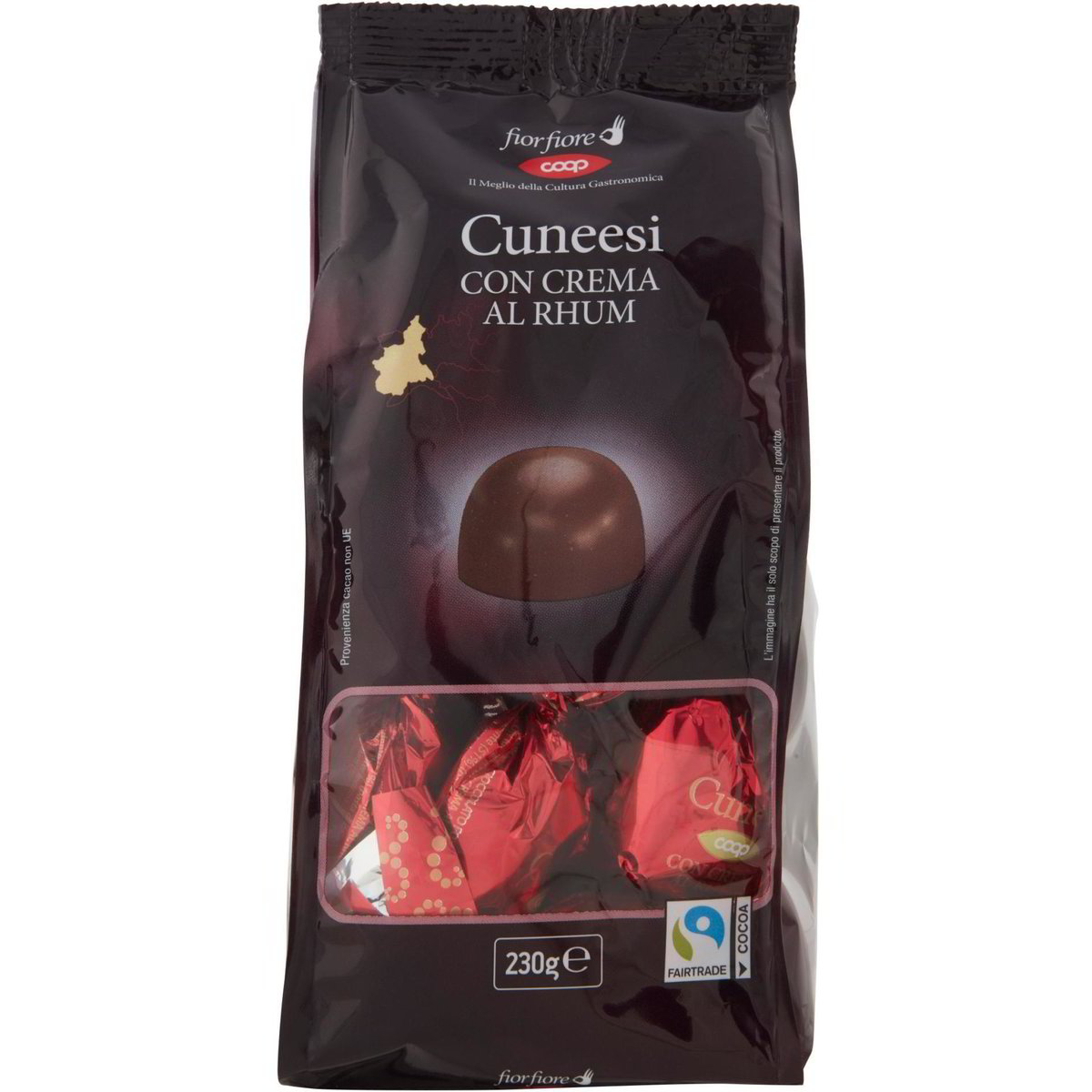 Cioccolatini cuneesi al rhum COOP - FIOR FIORE 230 G - Coop Shop