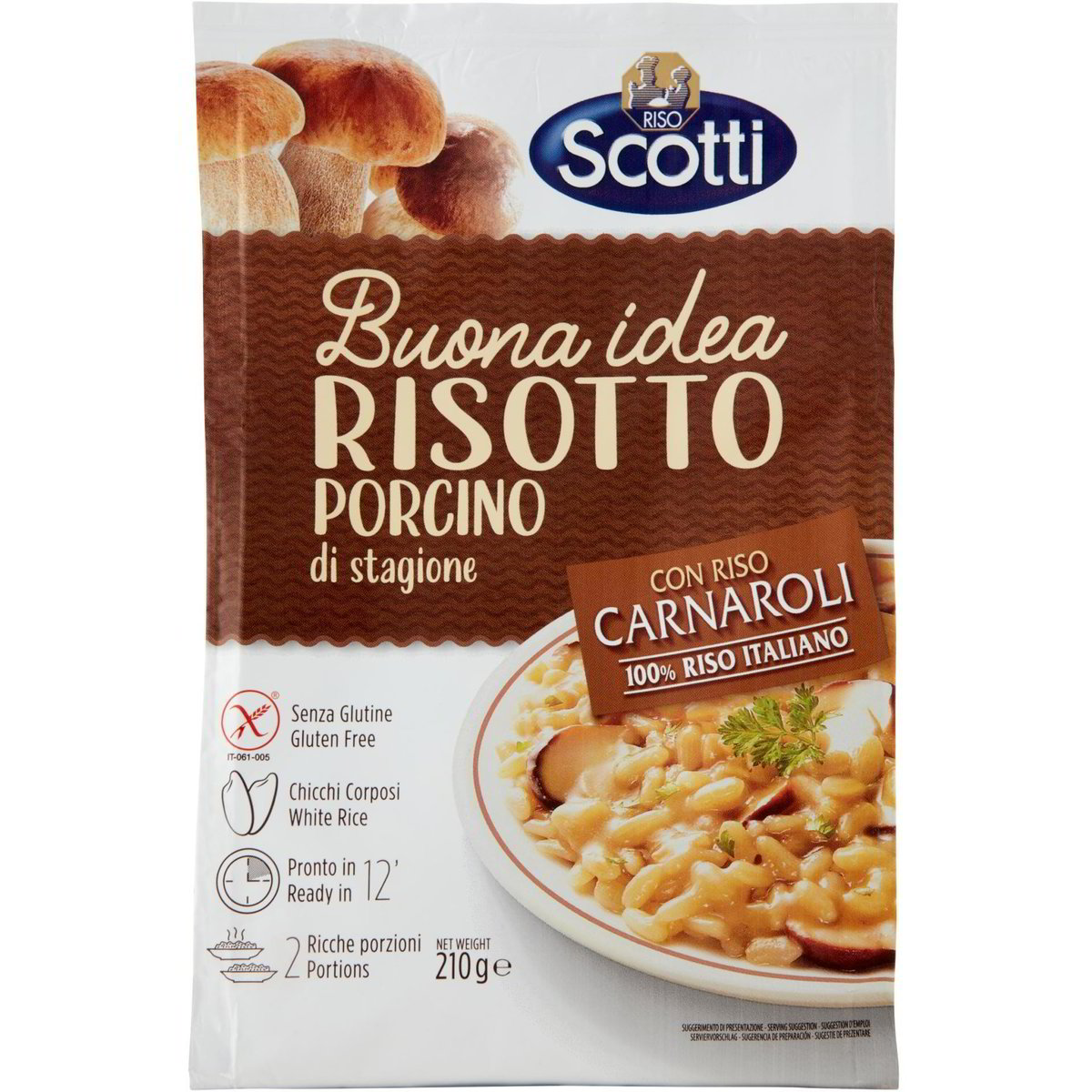 Risotto con porcino di stagione RISO SCOTTI 210 G - Coop Shop