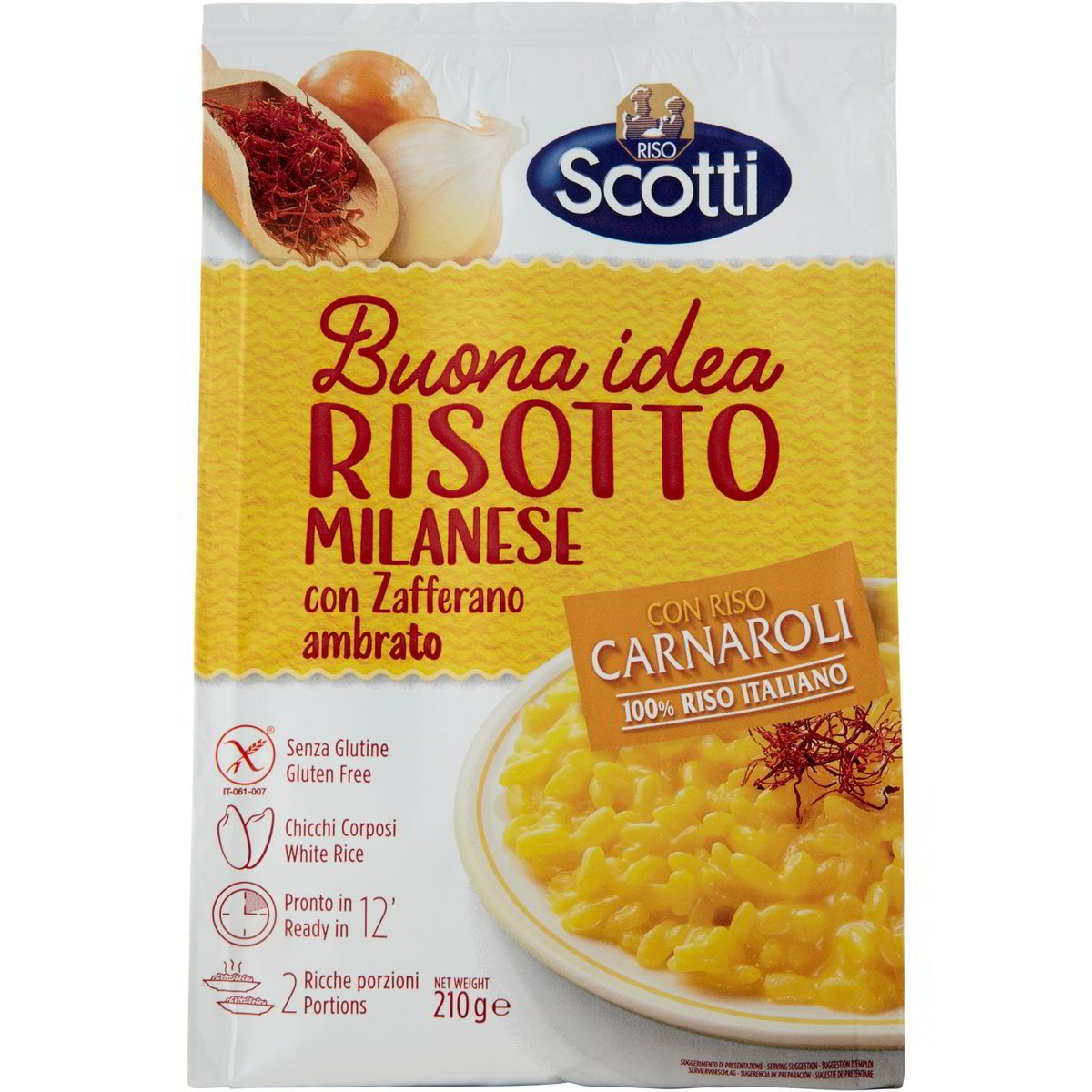 Risotto alla milanese con zafferano ambrato RISO SCOTTI 210 G - Coop Shop