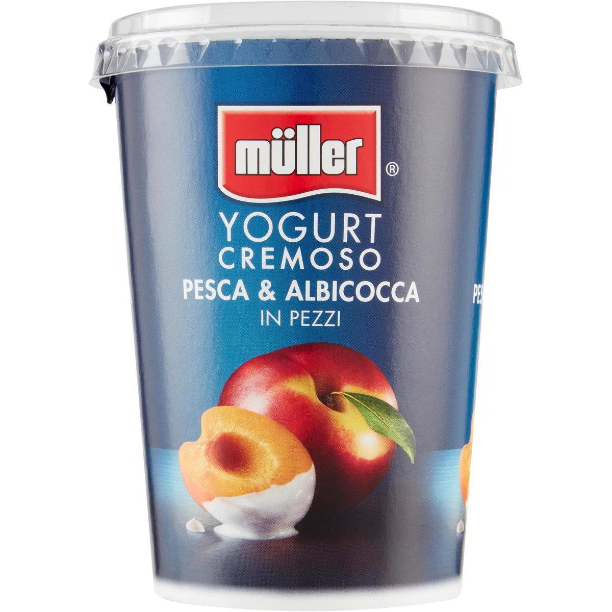 Yogurt intero cremoso all'albicocca e pesca pezzi MULLER 500 G - Coop Shop