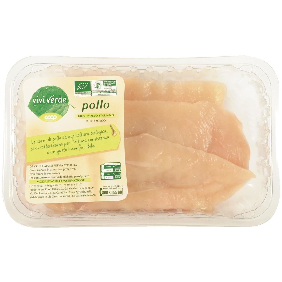 Pollo petto a fette COOP - VIVI VERDE 300 G - Coop Shop