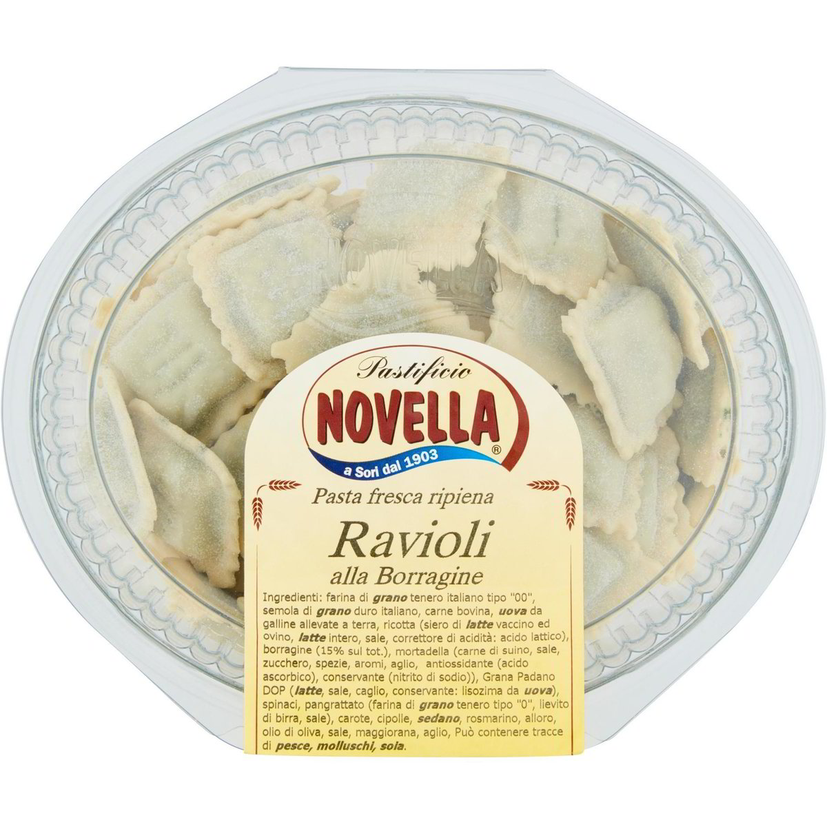 Ravioli con borragine PASTIFICIO NOVELLA 400 G - Coop Shop