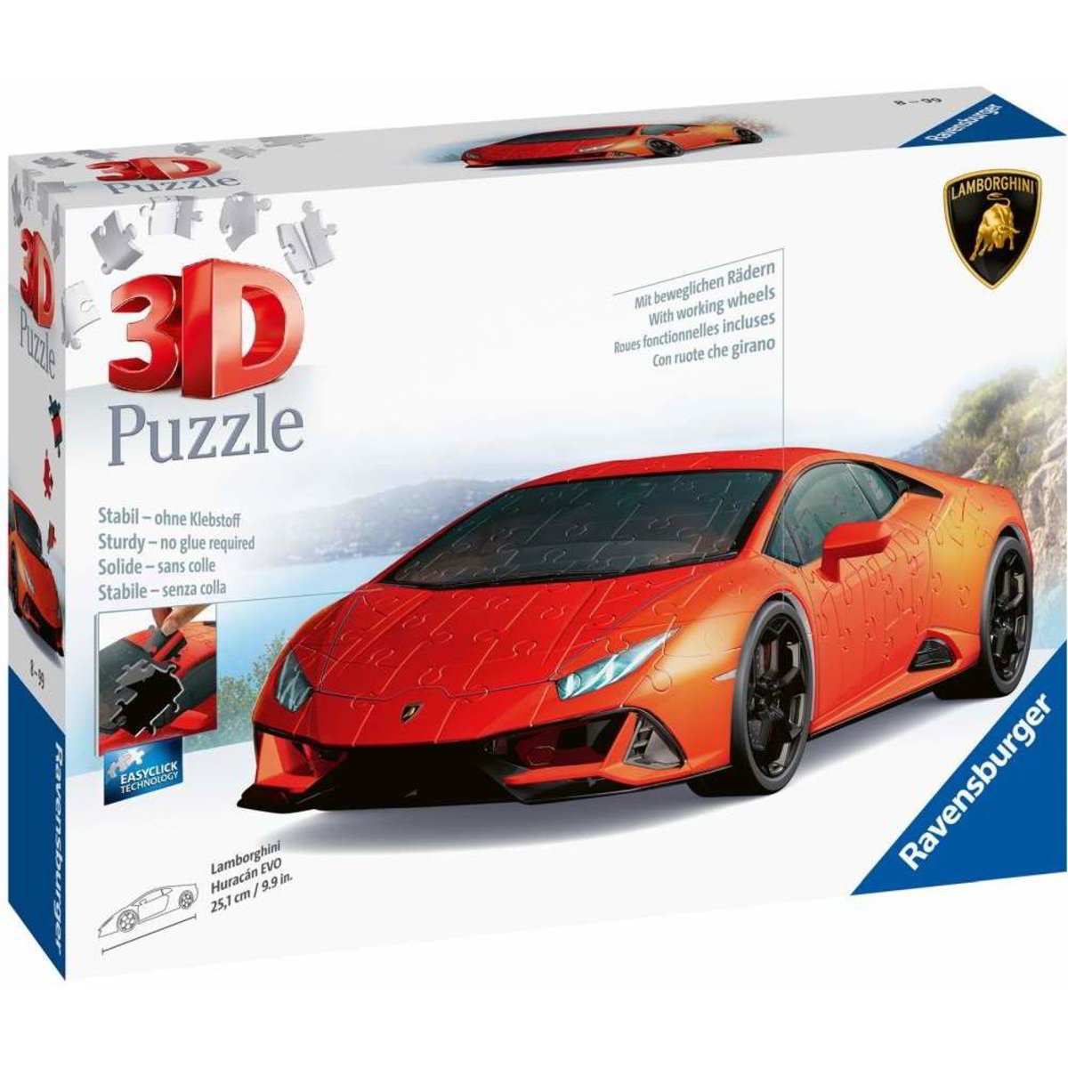 Gioco puzzle 3d lamborghini huracan RAVENSBURGER 1 PZ - Coop Shop