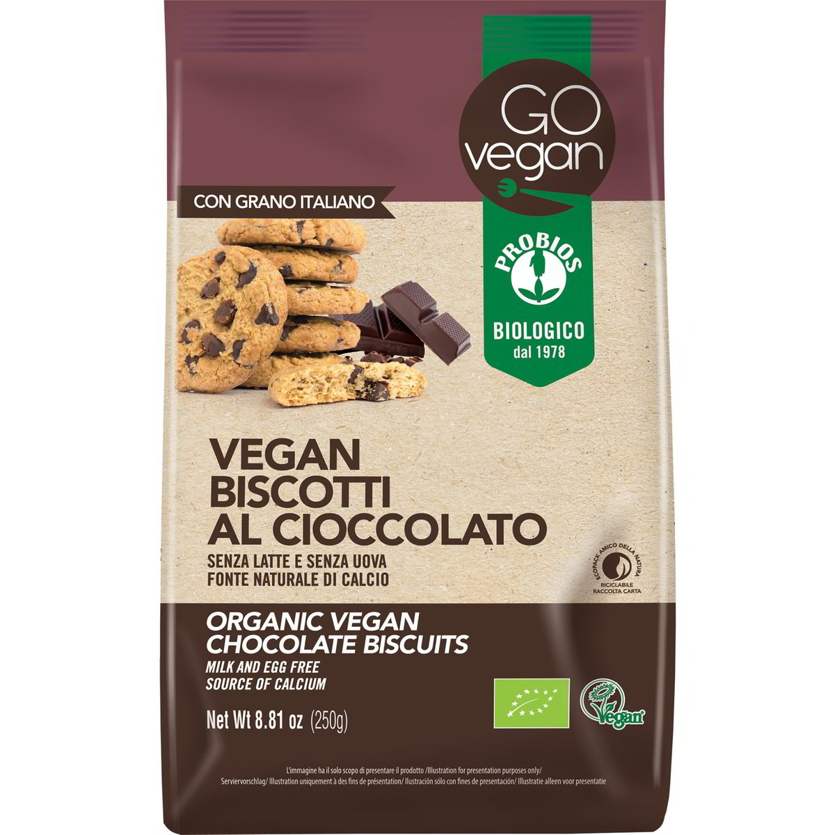 Biscotti al cioccolato PROBIOS 250 G - Coop Shop