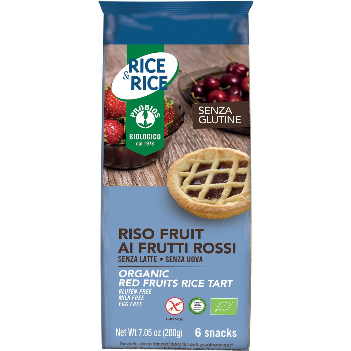 Merendine di riso ai frutti rossi rice&rice PROBIOS 200 G - Coop Shop
